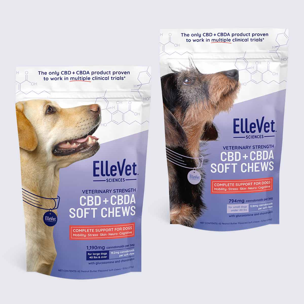 ElleVet Hemp CBD + CBDA Chews - Canine – The Pet Farmacy